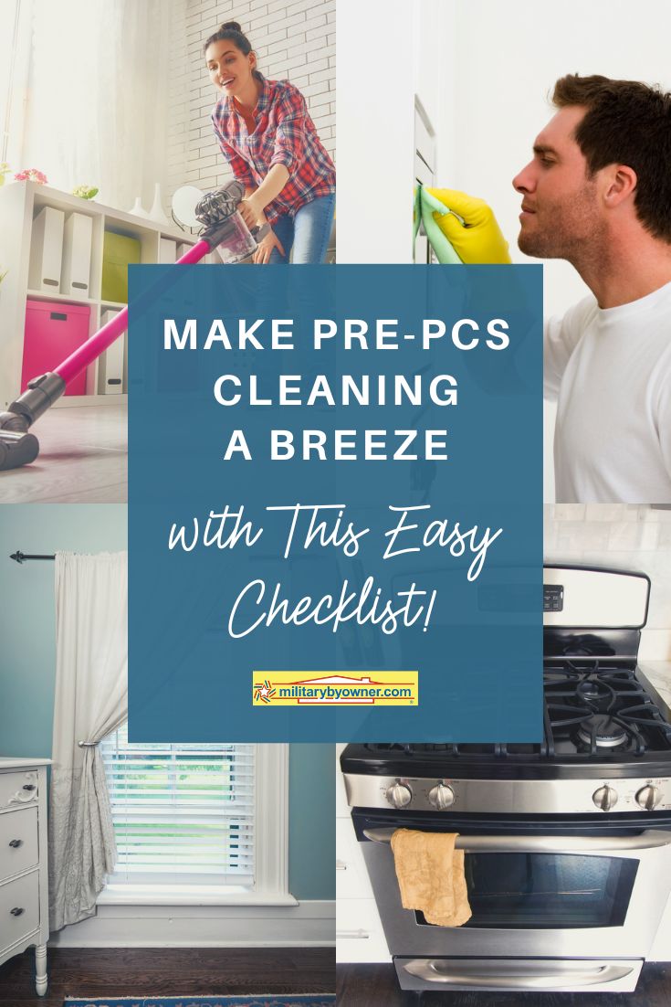 Make Pre-PCS Cleaning a Breeze with this Checklist | MilitaryByOwner
